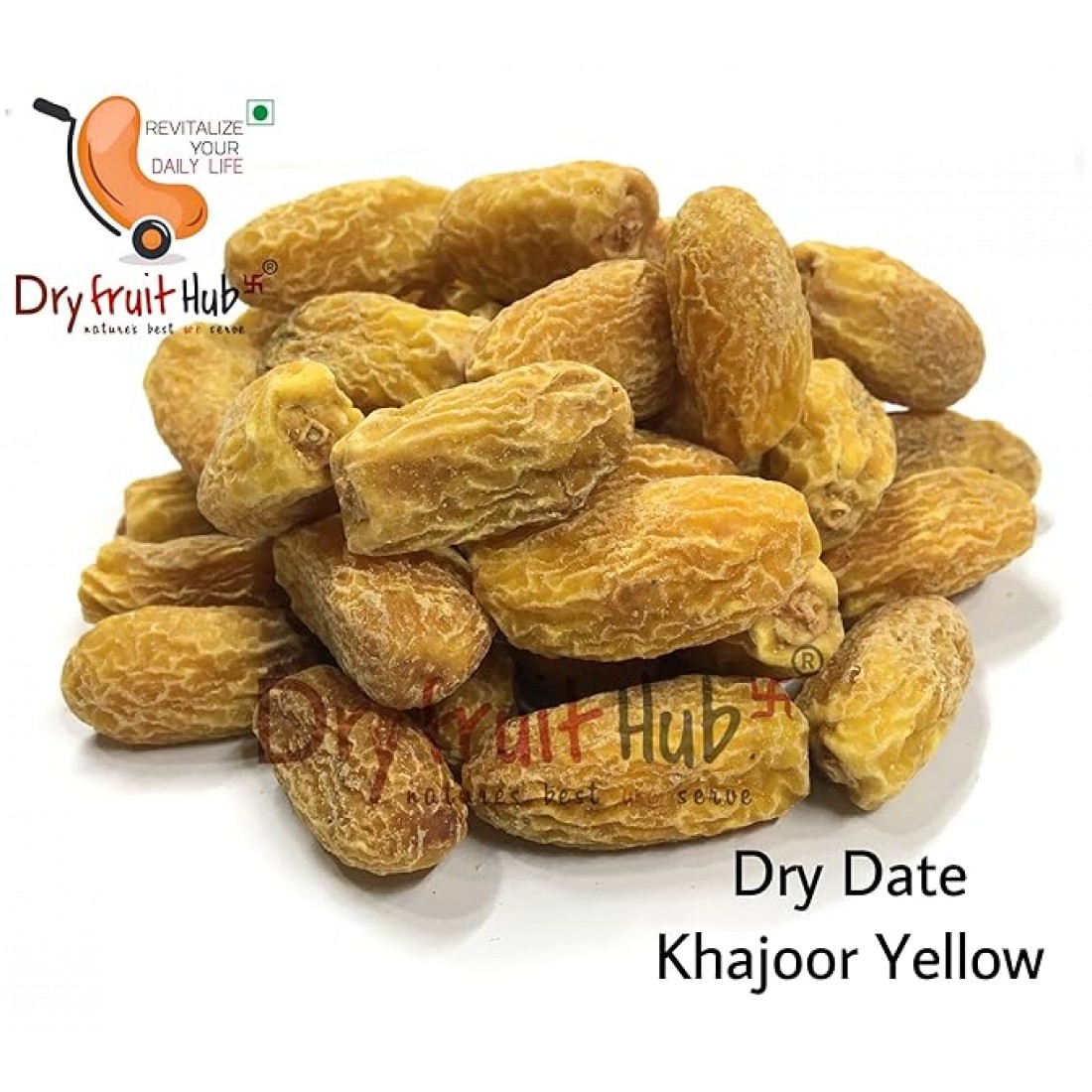 Dry Yellow Dates 800g | Peeli Khareek | Peela Khajoor